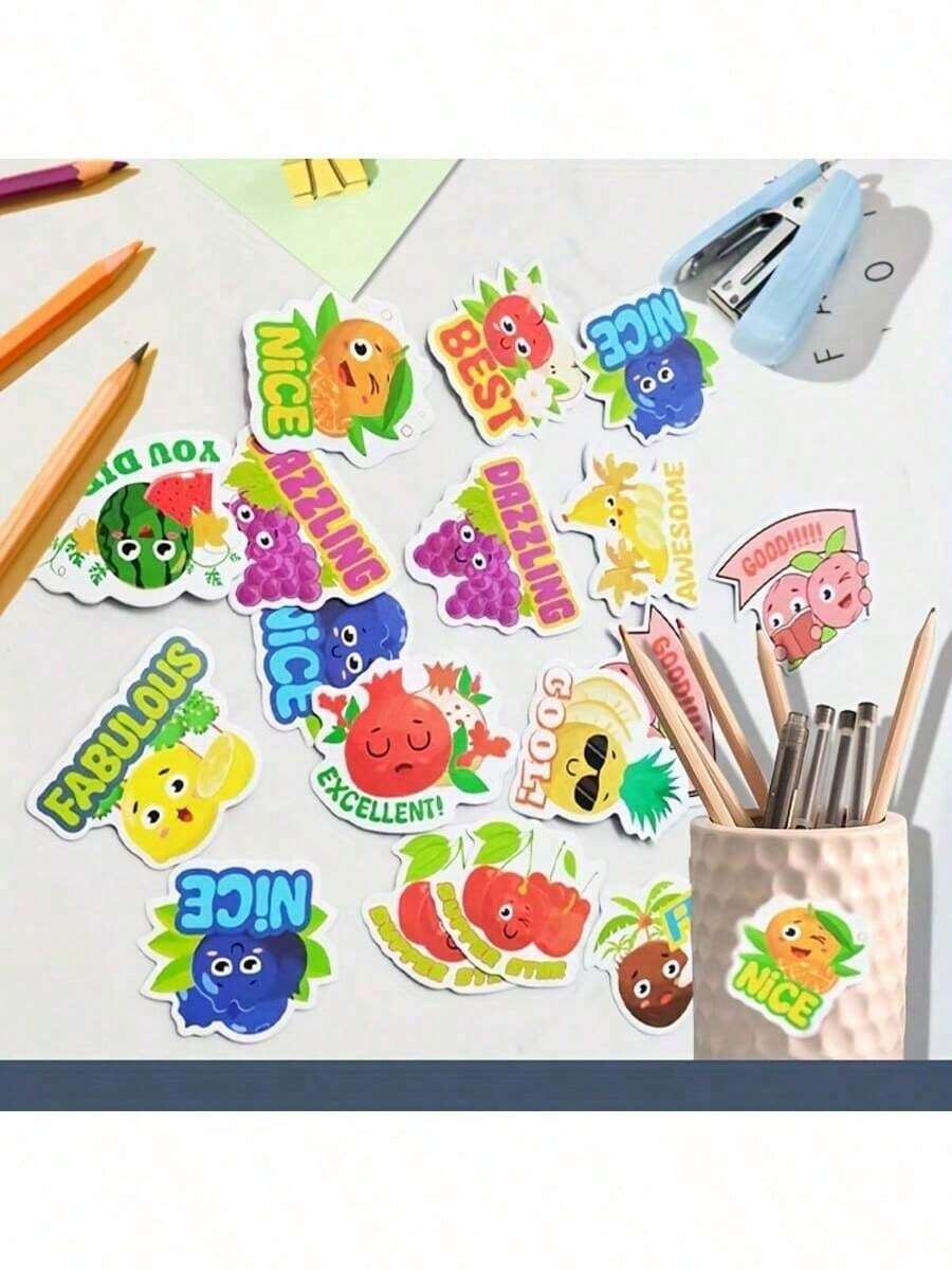 60pcs/Set Scented Stickers With Fruit Patterns, 12 Fruit Flavors ...
