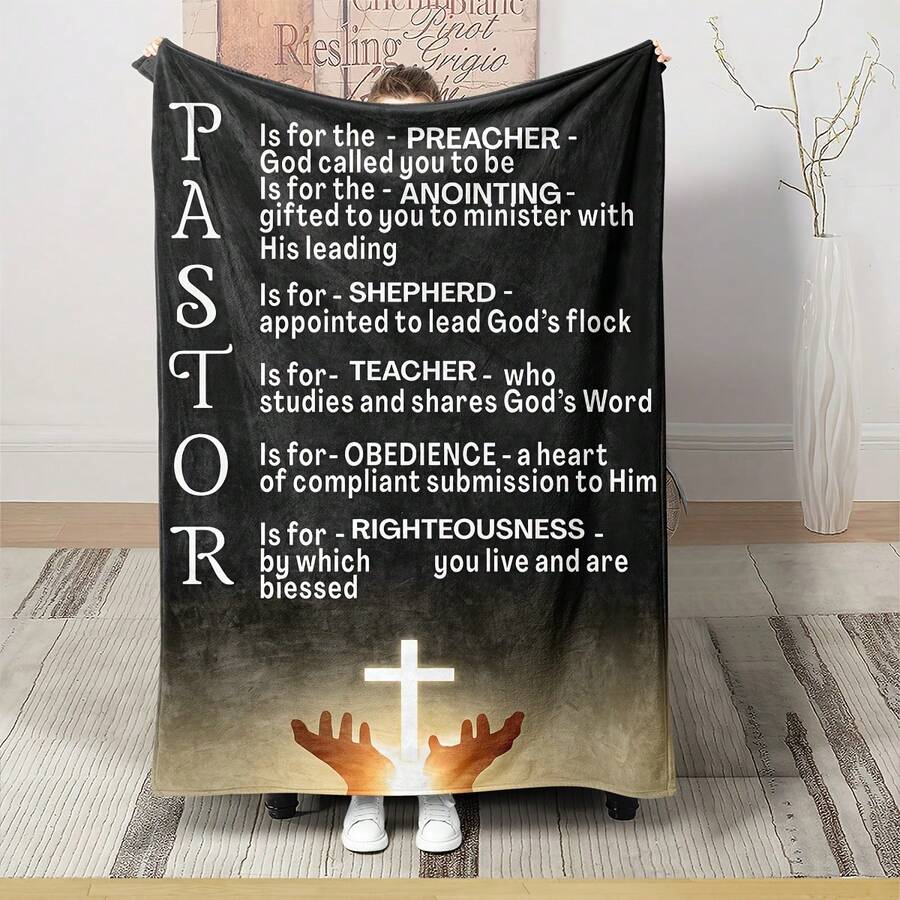 1pc Pastor Appreciation Throw Blanket, Pastor Appreciation Day ...