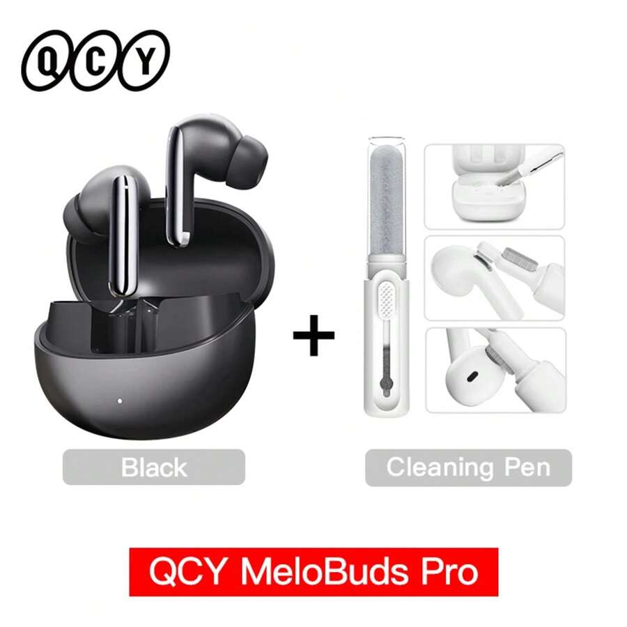 QCY MeloBuds Pro ANC Bluetooth 5.3 Wireless Headphones 46dB Hybrid ANC ...