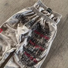 Double Waistband Wide Leg Joggers | Heavy-Duty Print Design | High ...