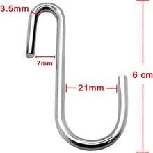 YourGift 10 Pack 3 Inch Heavy Duty S Hooks S Shaped Hooks Hanging ...