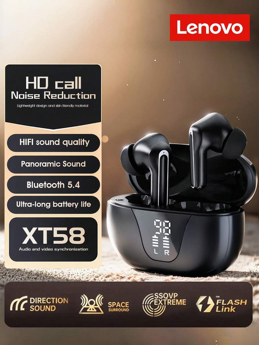 Lenovo XT58 True Wireless Bluetooth Earbuds,In-Ear , High Sound Quality ...