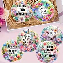 6pcs Cute Rabbit Wooden Coasters Set (With/Without Holder), Suitable ...