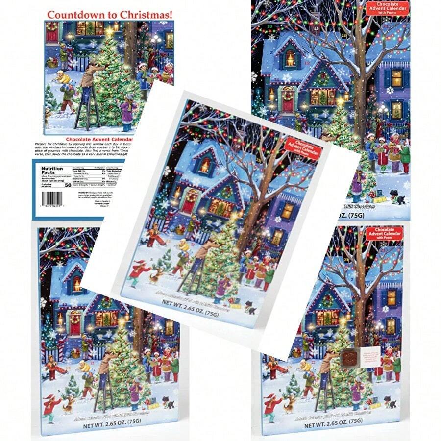Vermont Christmas Company Christmas Cheer Chocolate Advent Calendar ...