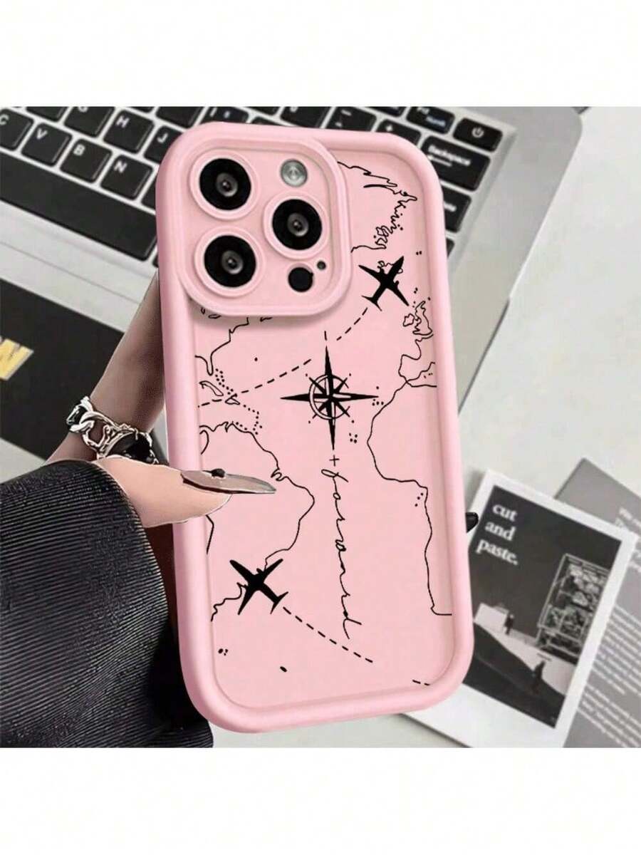 Capinha Capa de Silicone Padrão de rota da aeronave Anti queda e Macia ...