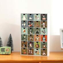 Wooden Holiday Calendar, Reusable Advent Calendar With 24 Drawers ...