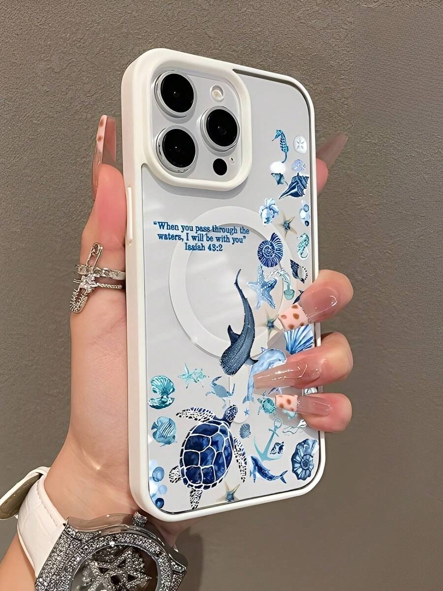 Fashionable Magnetic Protective Case With Blue Whale Shark Bible, Ultra ...