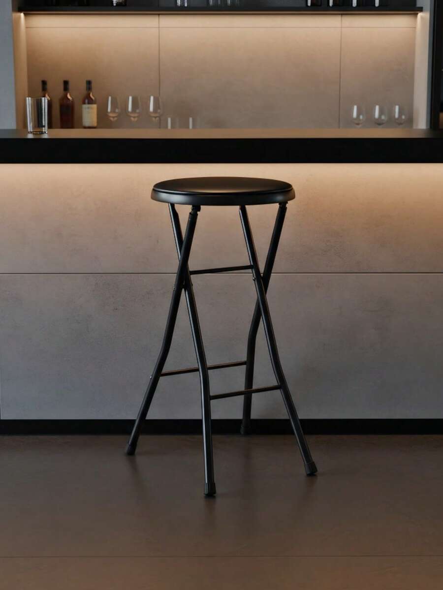 Folding Stool, 24-Inch Collapsible Stool, Portable Stool With 300lb ...