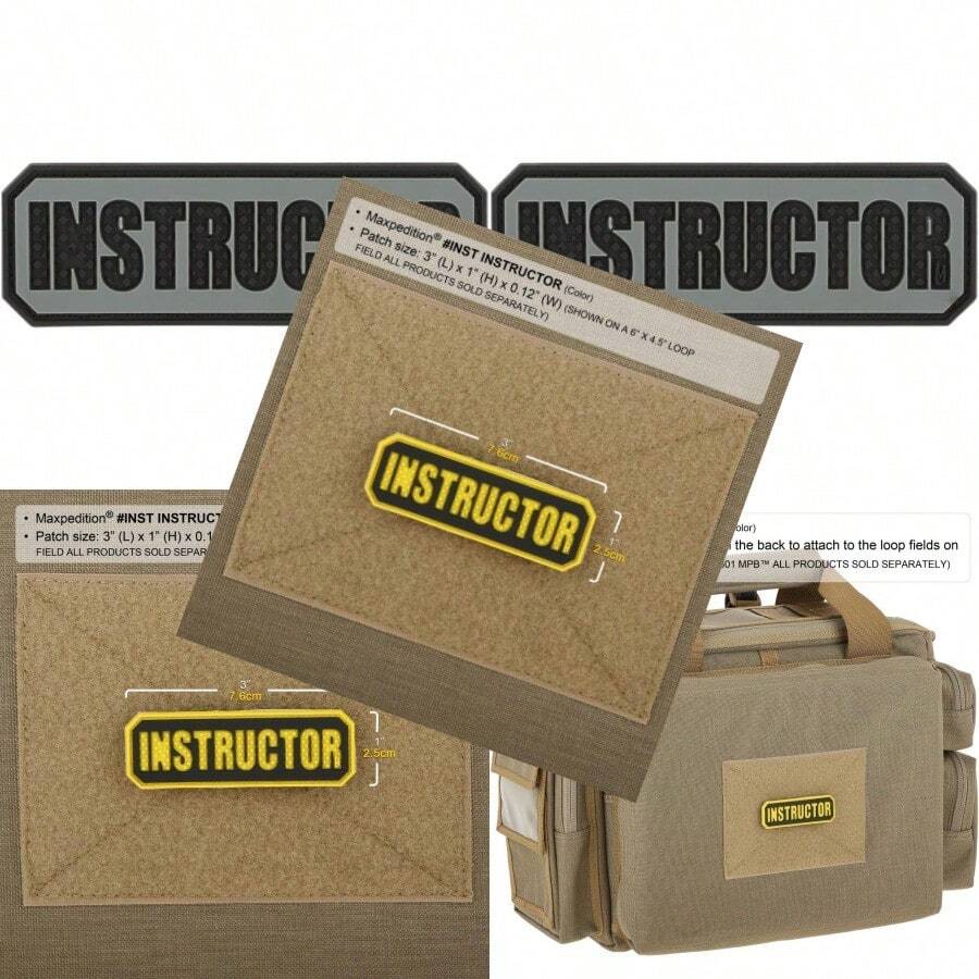Maxpedition Gear Instructor Patch for Tactical Wear: Durable High ...