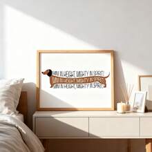 Dackel Hund Wandkunst Dekor Poster, 30x40cm dicke Polyester Leinwand ...