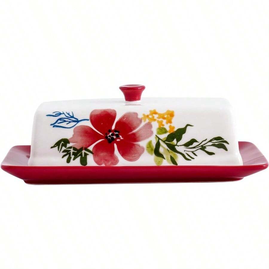 Butter Dish Ceramic Butter Keeper Butter Dish With Lid Butter Container ...