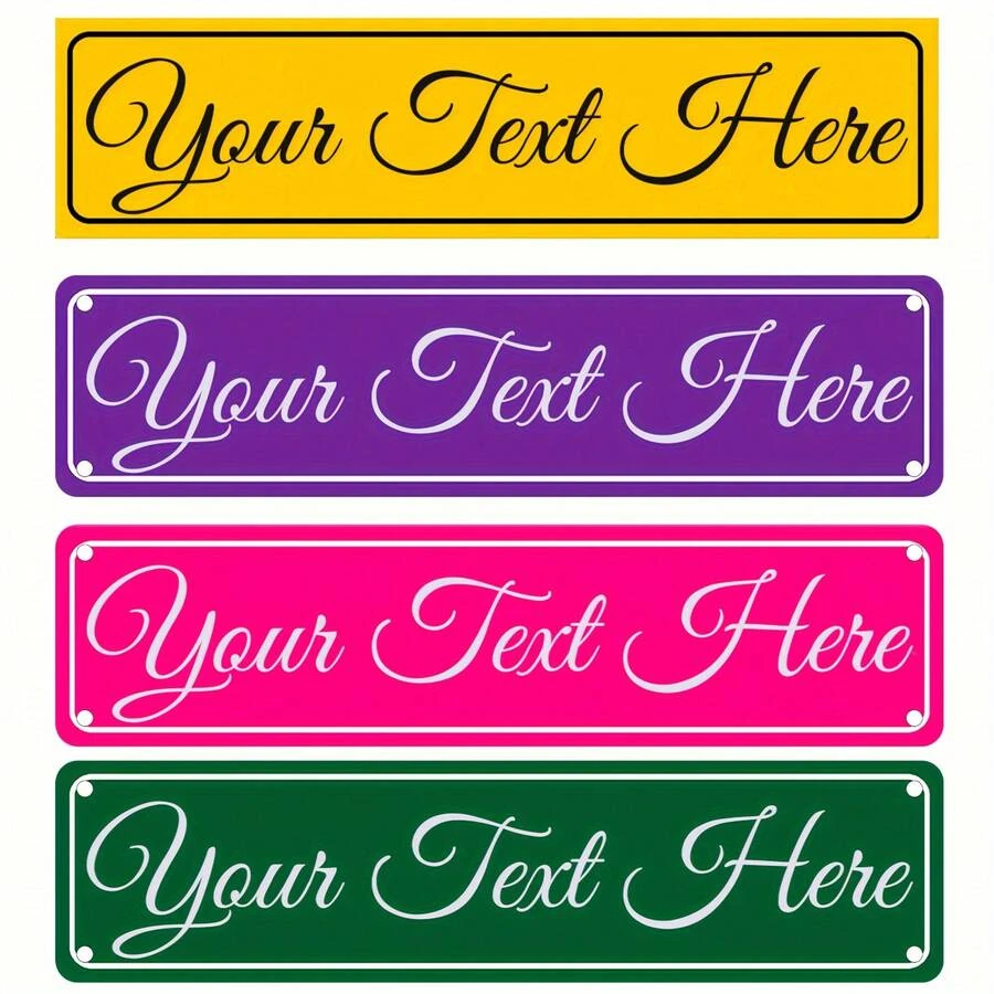 1 Piece, Customized Personalized Street Sign, Create Your Own Street ...