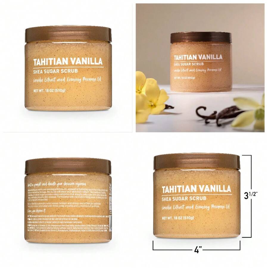Holiday Discount Shea Sugar Scrub, Tahitian Vanilla, 18 Oz | SHEIN USA