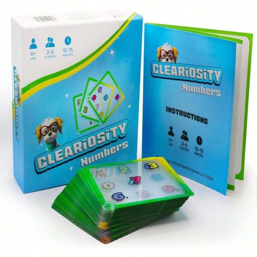 Cleariosity Numbers U2013 Transparent Number Cards & Math Games, Math ...
