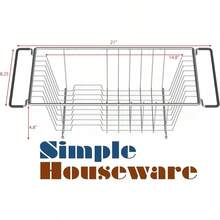 Over Sink Counter Top Stainless Steel Dish Drainer Drying Rack, | SHEIN ...