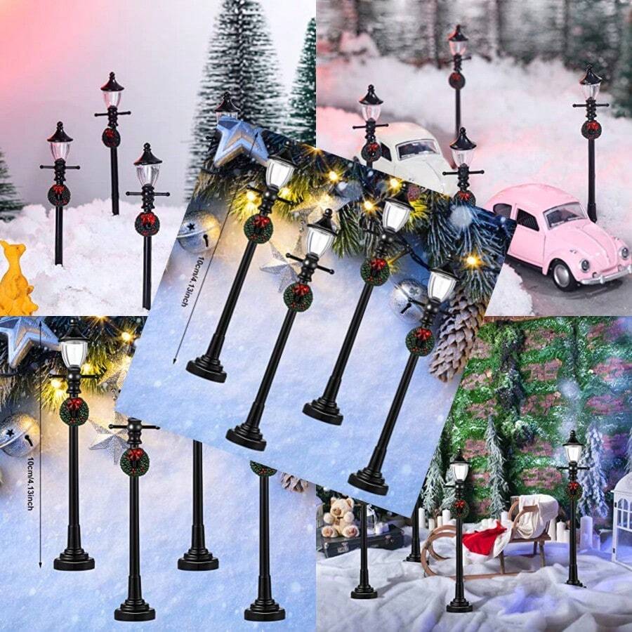 Christmas Village Accessories Christmas Mini Street Light Models ...