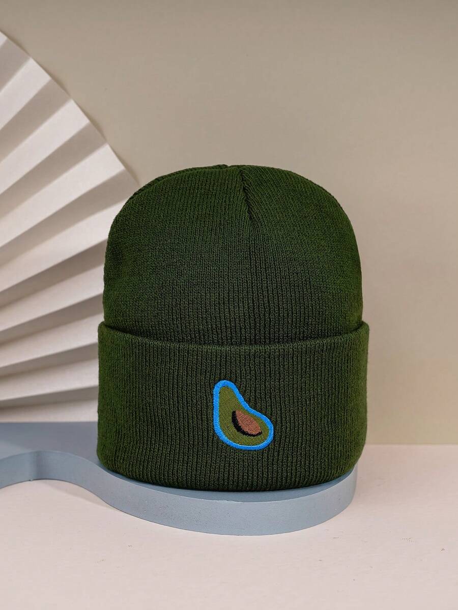 Avocado gebreide muts voor heren, warm en casual, herfst/winter | SHEIN ...