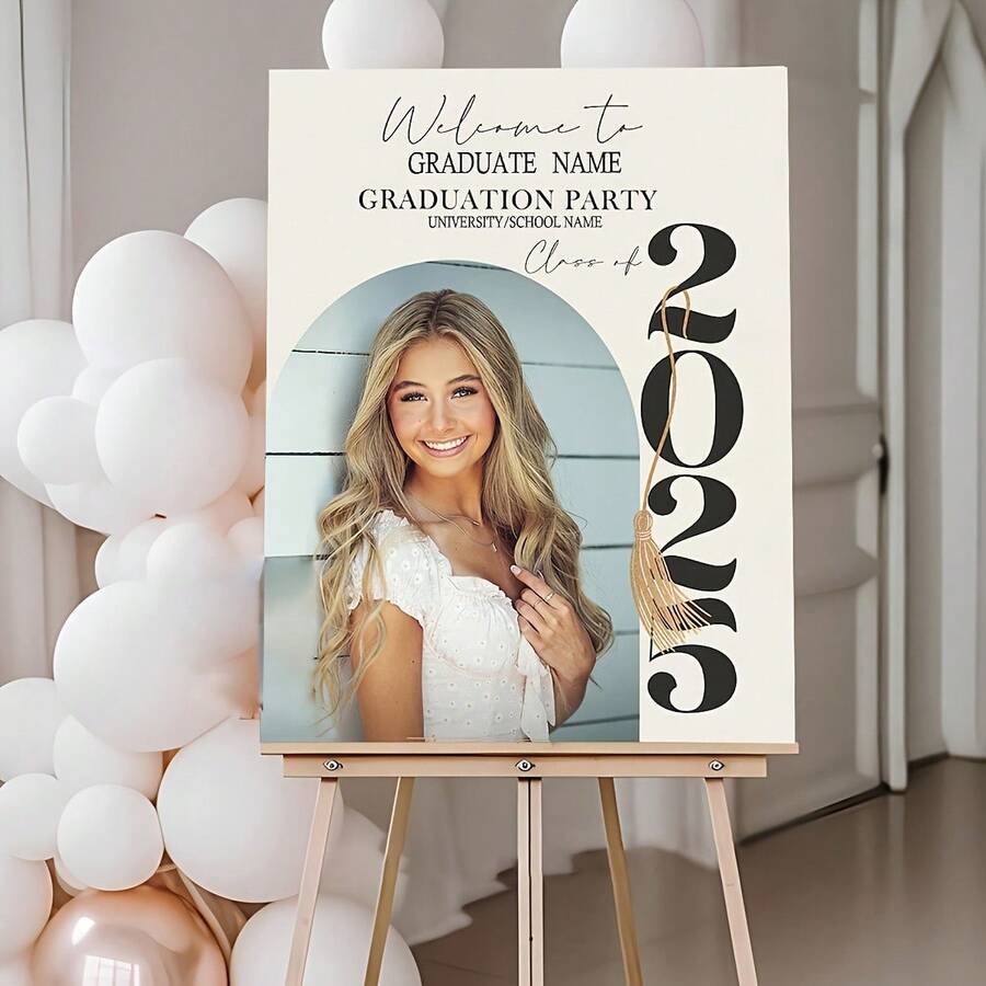 Custom Graduation Party Welcome Photo Frame Poster, Graduation Welcome ...
