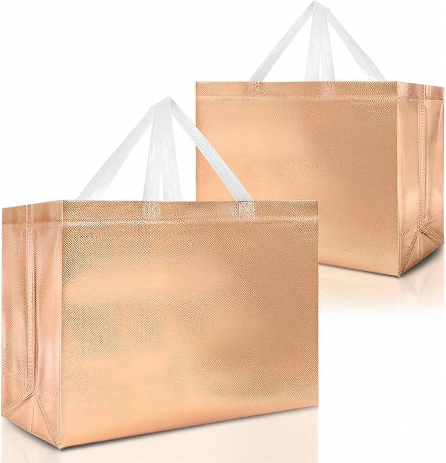 12 Christmas Gift Bags Medium Size – Reusable Christmas Bags For Gifts ...