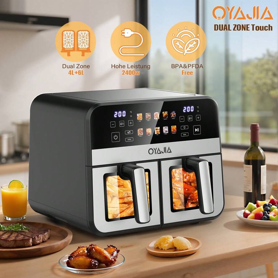 OYAJIA Hot Air Fryer XXL Mini Oven 6L 1200W | شي إن