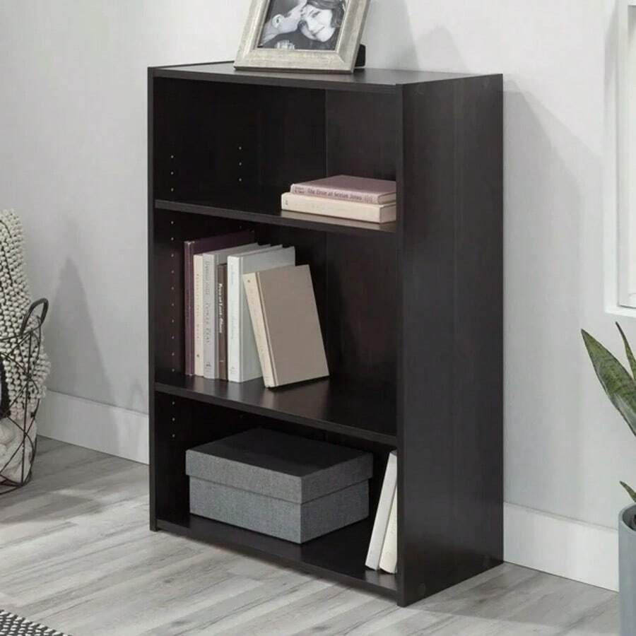 3-Shelf Bookcase With Adjustable Shelves - Compact Storage Unit With ...