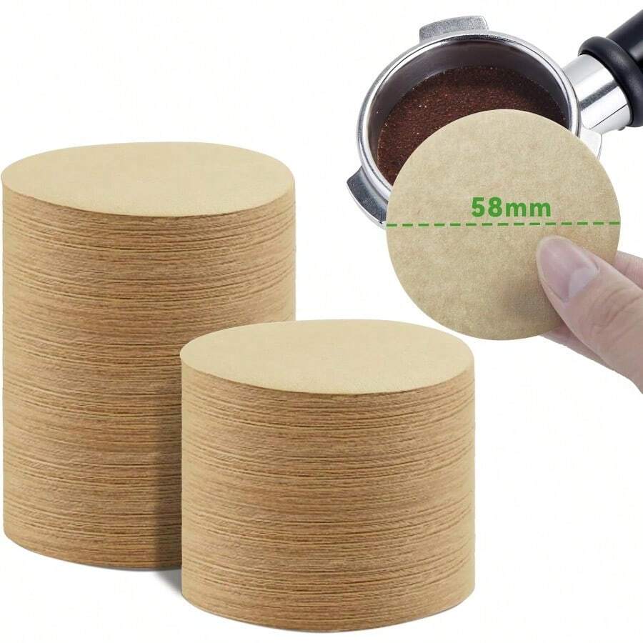 1000 Pcs Coffee Paper Filter For Espresso Coffee Maker 58mm Unbleached ...