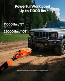 10 T Winch Snatch Block, 22,000 Lbs Capacity Block And Tackle Pulley ...