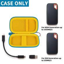 Hard Case Compatible With SanDisk 500GB/ 1TB/ 2TB/ 4TB Extreme Portable ...