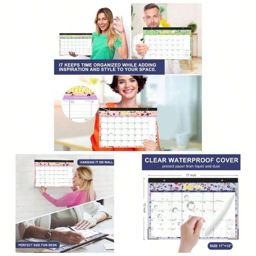 Desk Calendar 2026 - 2027, 18 - Month School Year Calendar 2026 - 2027 ...