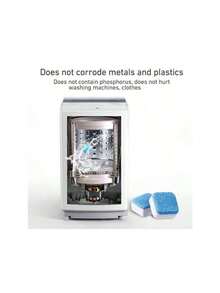 Kit Of 12 Washing Machine Cleaner Tablets, Solid Effervescent Tablets ...