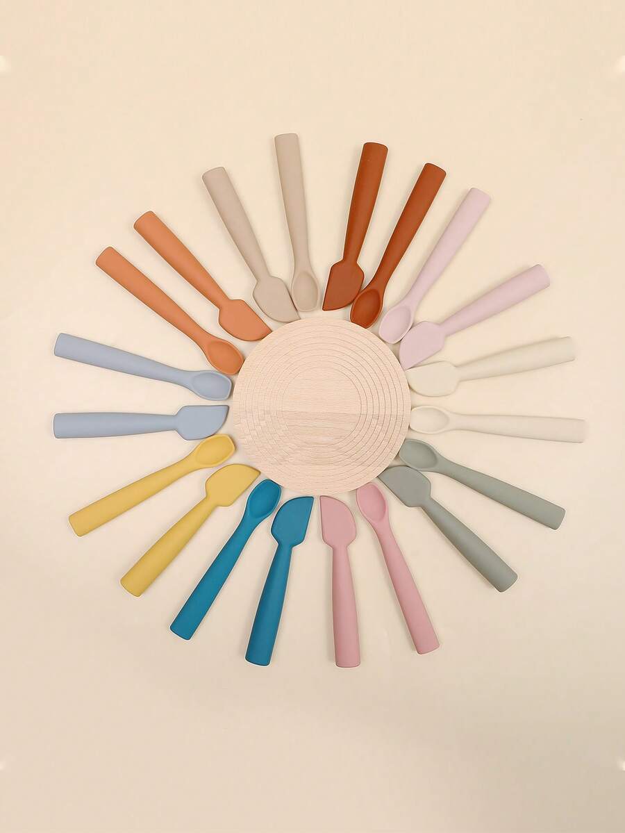 1set Baby Bum Brush Diaper Cream Spatula Wipe-Clean Soft Silicone Baby ...