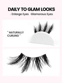 MAANGE 5/7/14/20pcs Natural Cat Eye Transparent Band Short Soft 3D Faux ...