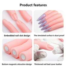5 Nail Art Silicone Practice Fingers, Magnetic Type, Regular Type ...