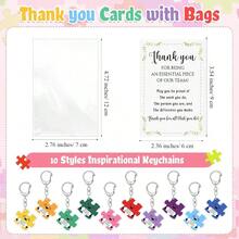 Bulk Puzzle Piece Keychain Appreciation Gifts Employee Staff Coworker ...