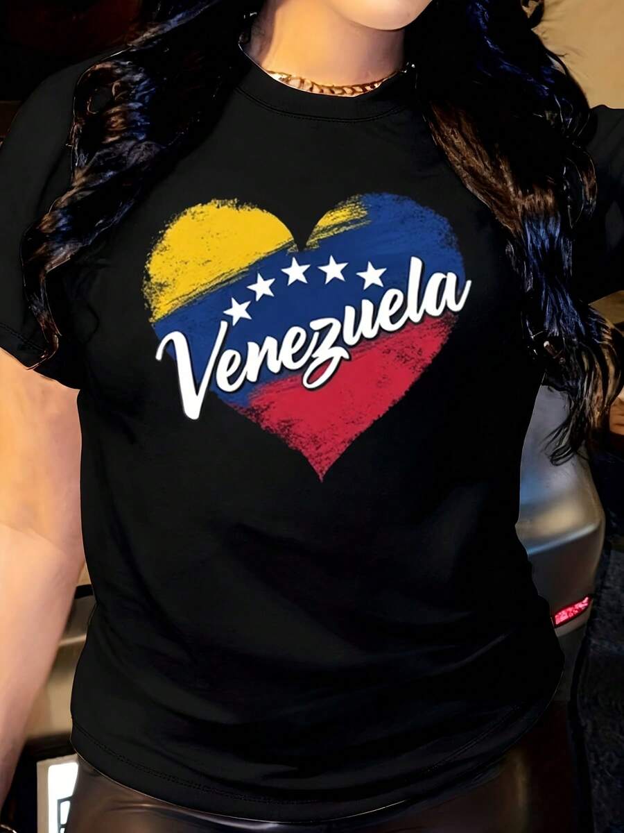 Pride T-Shirt - Flag Colors (Yellow, Blue, Red) With Map Heart ...