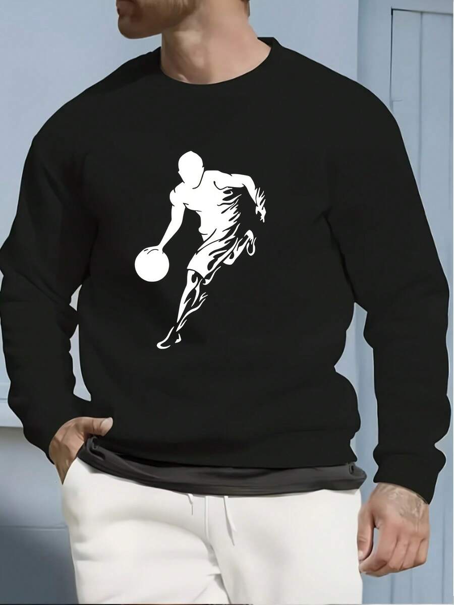 Spring And Autumn Neck Sweater Basketball Player P (2) | SHEIN USA