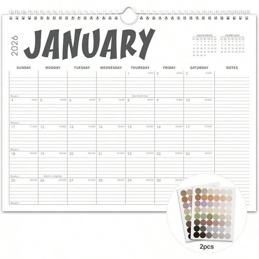 Calendario utilizado para Año Nuevo y Navidad 2025-2026 - Calendario de ...