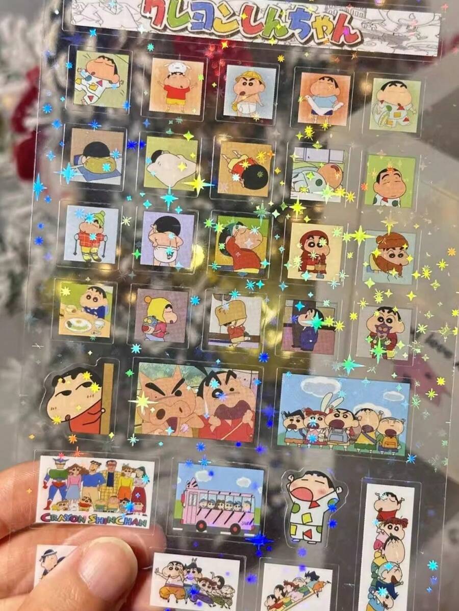 Crayon Shin-Chan Random 5pcs Cartoon Double Transparent Cut Film ...