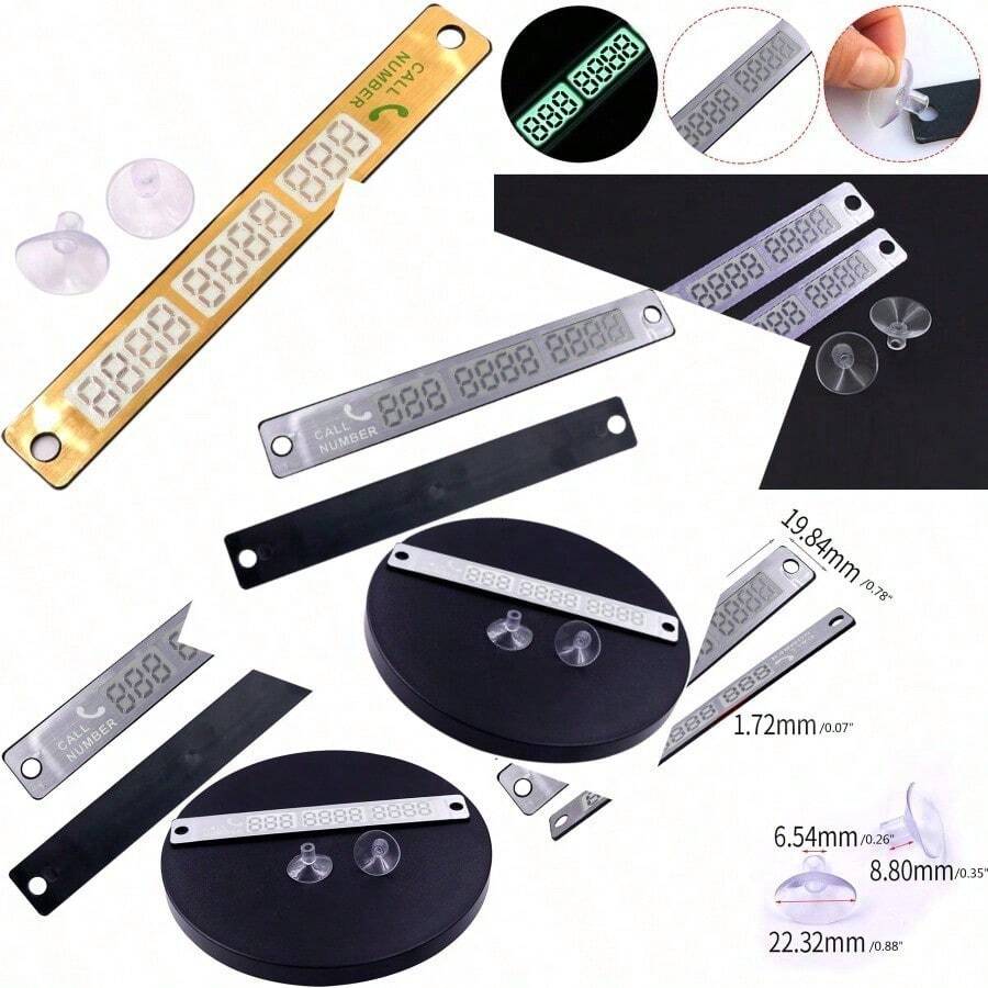 SUV Car Temporary Stop Sign Parking Sticker Card Telephone Number Card ...