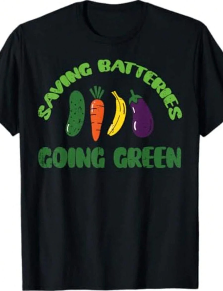 Saving Batteries Going Green Funny Inappropriate Humor Women T-Shirt ...
