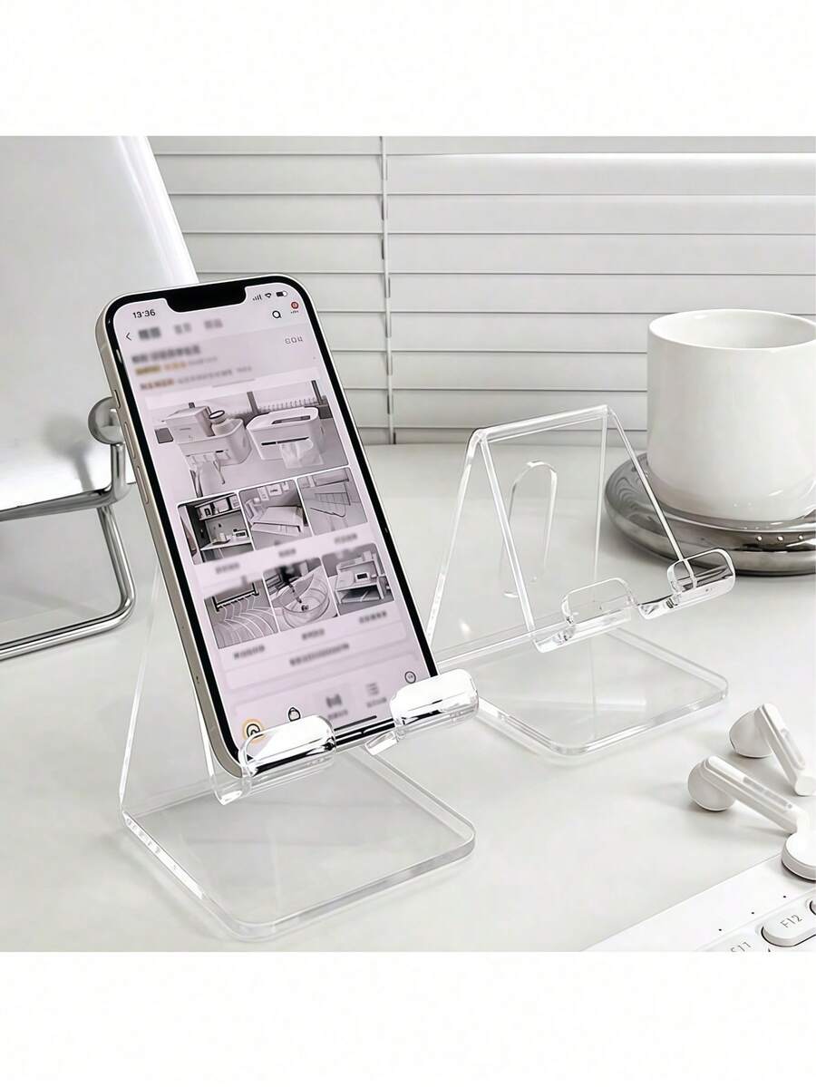 1pc Desktop Phone Holder Stand Storage Shelf Creative Internet ...