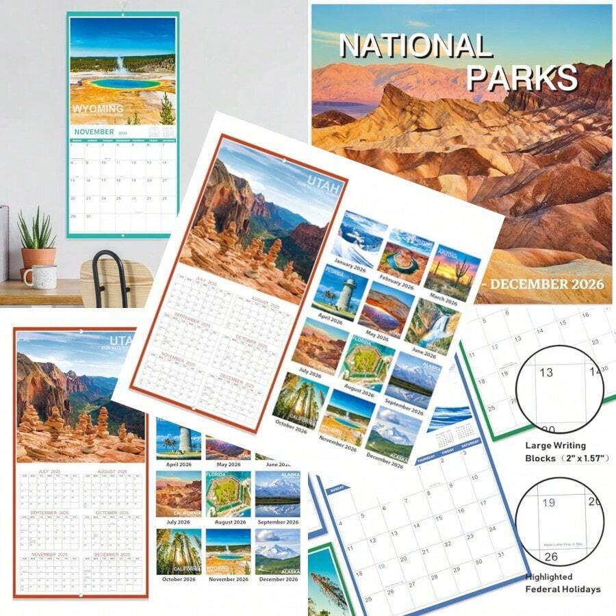 2026 Calendar 2026 Monthly Square Wall Calendar With Thick Paper ...