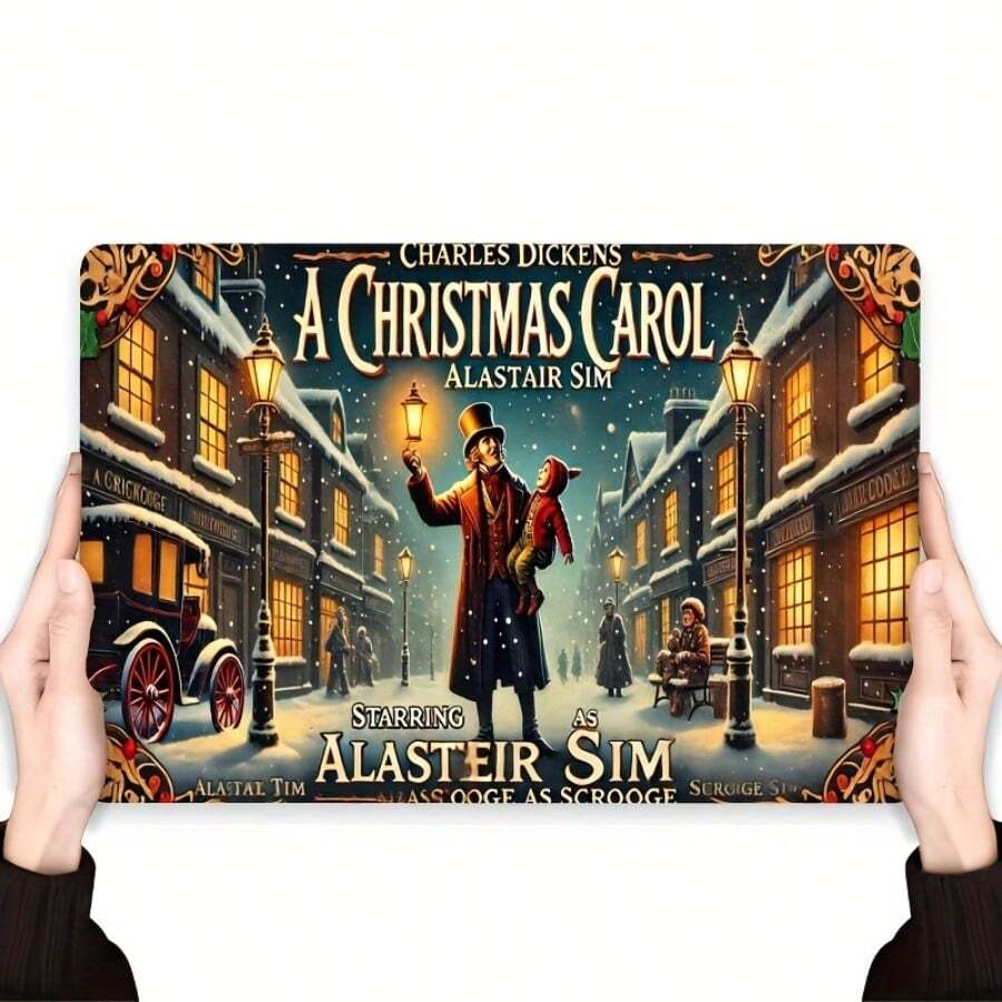 [2D Flat] Vintage 1951 A Christmas Carol Metal Tin Sign Poster ...