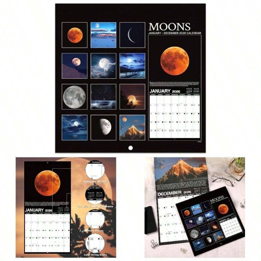 2026 Wall Calendar - Calendar 2026, January 2026 - December 2026, 12 ...