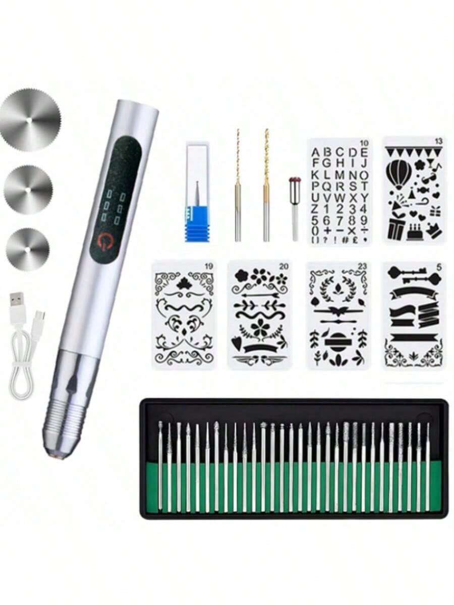 JANGKLIFE Conjunto de Ferramentas Elétricas de Lixamento Multifuncional, Carregamento USB ...