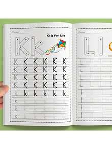 1 pieza Libro de trabajo para colorear y trazar 26 letras del alfabeto ...