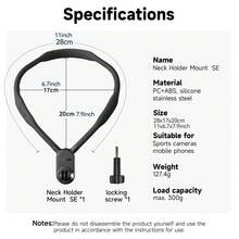 TELESIN TELESIN SE Neck Mount Necklace Holder Lanyard Strap For GoPro ...