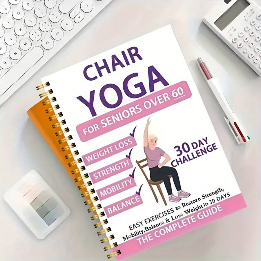 30-Day Chair Yoga Guide For Seniors Over 60: Low-Impact Exercise For ...