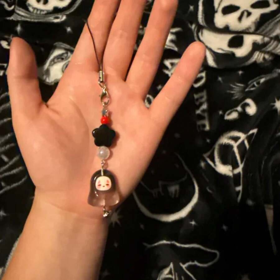 Lindo Charm de Lanyard para Teléfono Kaonashi Sin Cara, Llavero de ...