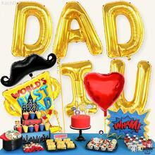 , Fathers Day Balloons With Mustach - Giant 32 Inch, Pack Of 8 | Gold I ...